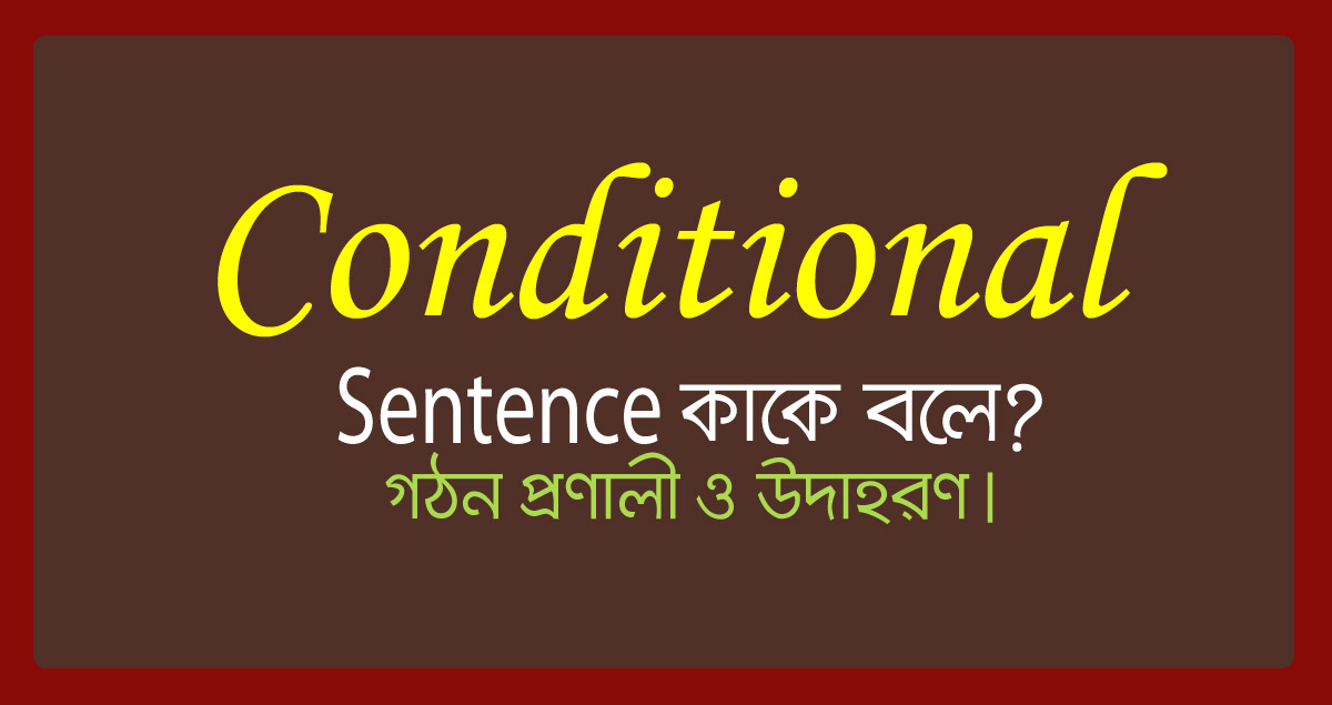 Conditional Sentences কি? Conditional Sentences Rules & Examples